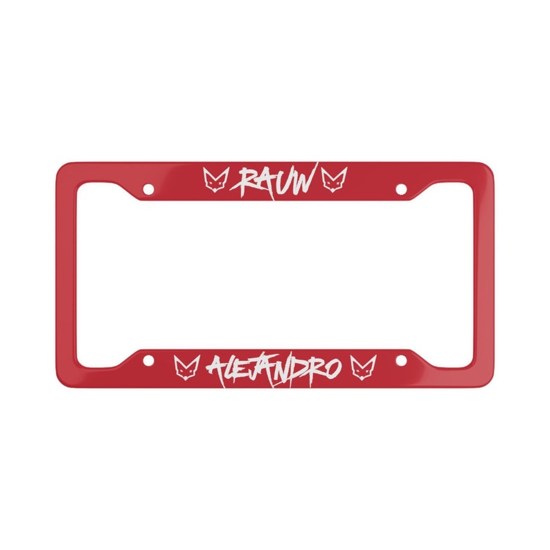 Rauw Alejandro Fox License Plate Frames, Rauwalejandro License Plate ...