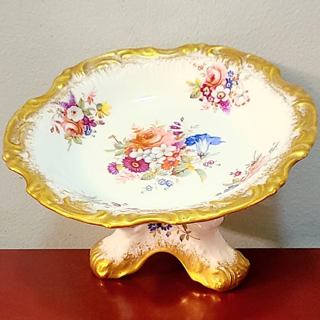 RARE! Hammersley Bone China Lady Patricia Round Dessert Compote ...