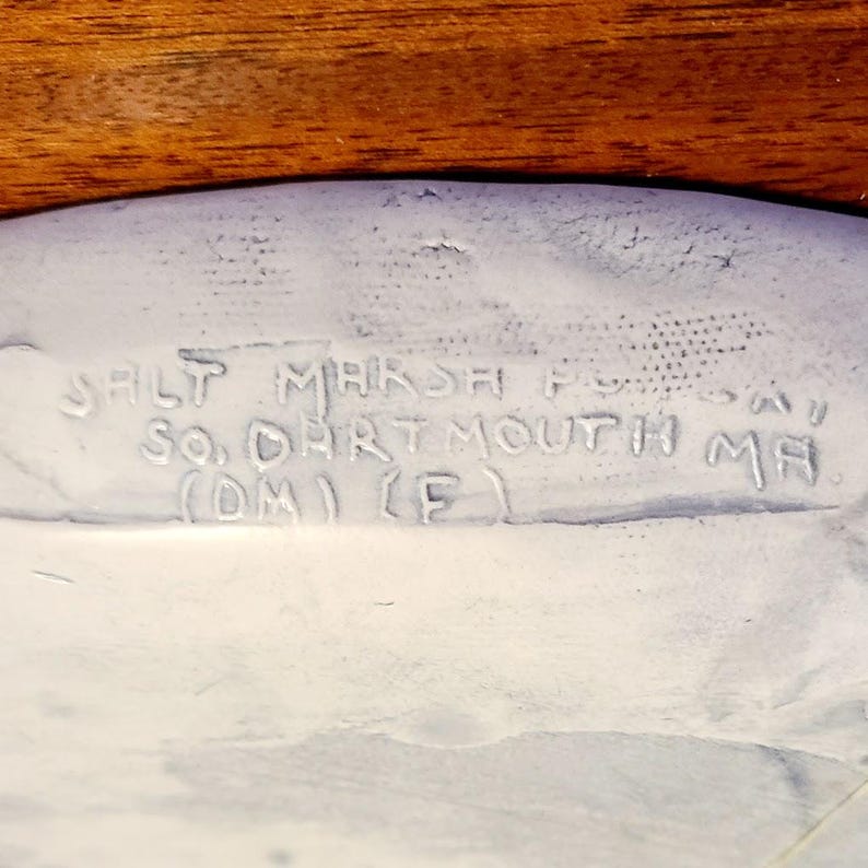 Artisan Crafted Salt Marsh Pottery Stargrass Oval Serving Bowl / Wall ...