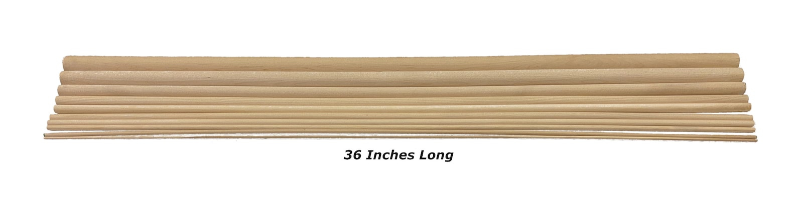 36" Unfinished Wooden Dowels: Arts, Crafts & Wood Repair (multiple ...