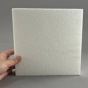 6 EPS Foam Blocks 2” Thick Square Foam Sheets for Crafts, Floral ...