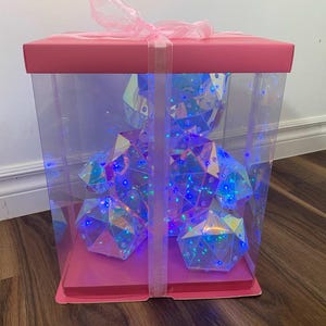 LED Light up Bear Holographic Iridescent Lights Holiday Gift - Etsy