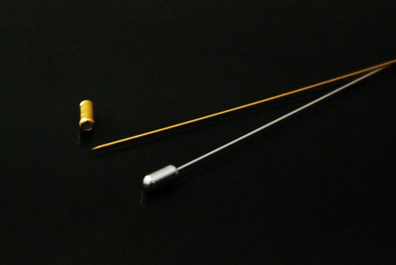 Hat Pins With Stopper 5" / 6" Jewelry Finding DIY Craft 12pcs/pkg ...
