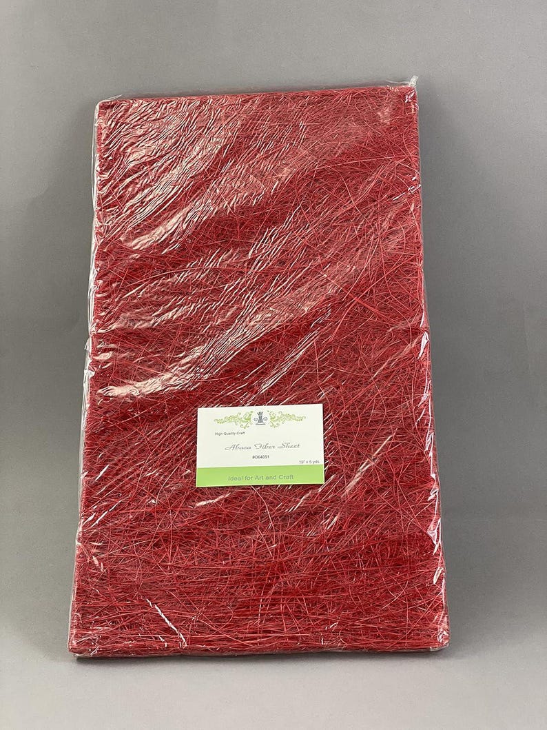 Abaca Fiber Sheet: Natural Manila Hemp Craft Supply (19" X 5 Yds ...