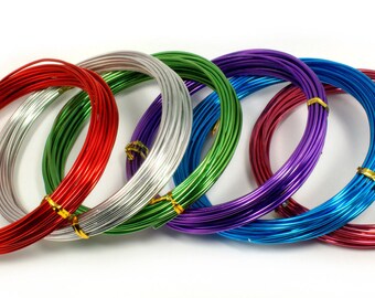 Aluminum Colorful Craft Wire 12GA/2MM Thickness 10YDS Long - Etsy