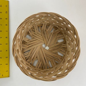 Handmade Philippine Coco Midrib Round Baskets: Bread, Food, Floral - Etsy