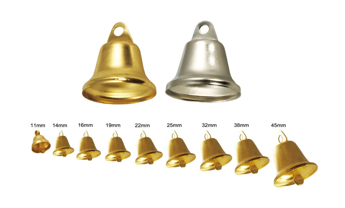 Lead Free Christmas Shining Liberty Bells Silver and Gold Many Sizes - Etsy
