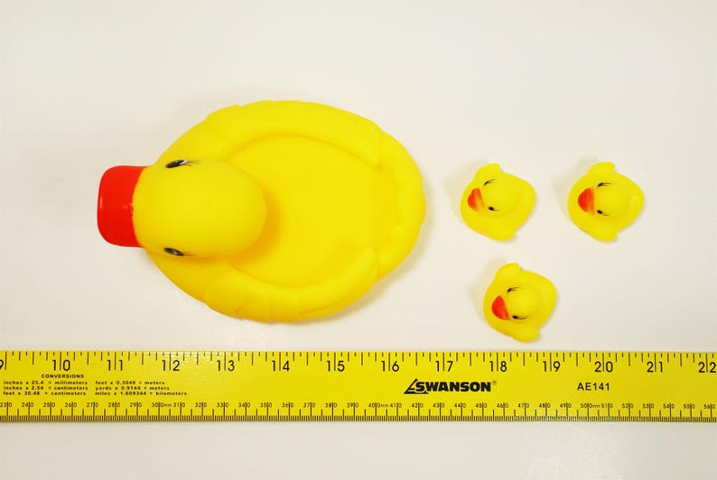 Rubber Duck Family: Mom and 3 Babies - Mini Squeak Float Set - Etsy