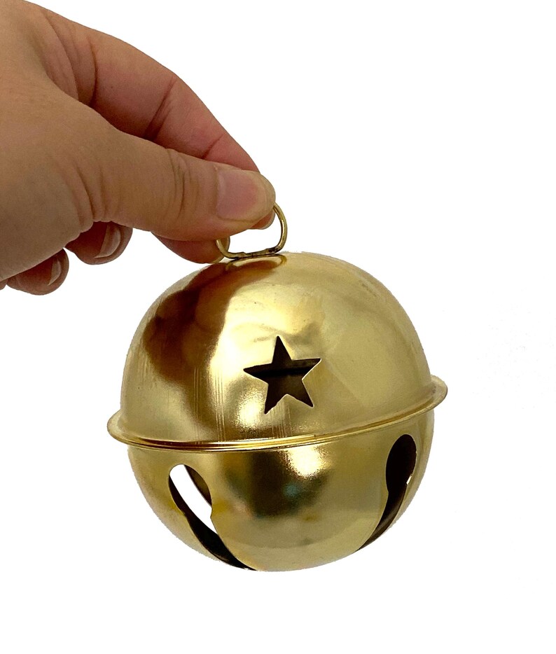 3.5" Calcastle Craft Lead Free Christmas Shining Jingle Bells With Star ...