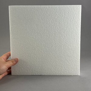 6 EPS Foam Blocks 2” Thick Square Foam Sheets for Crafts, Floral ...