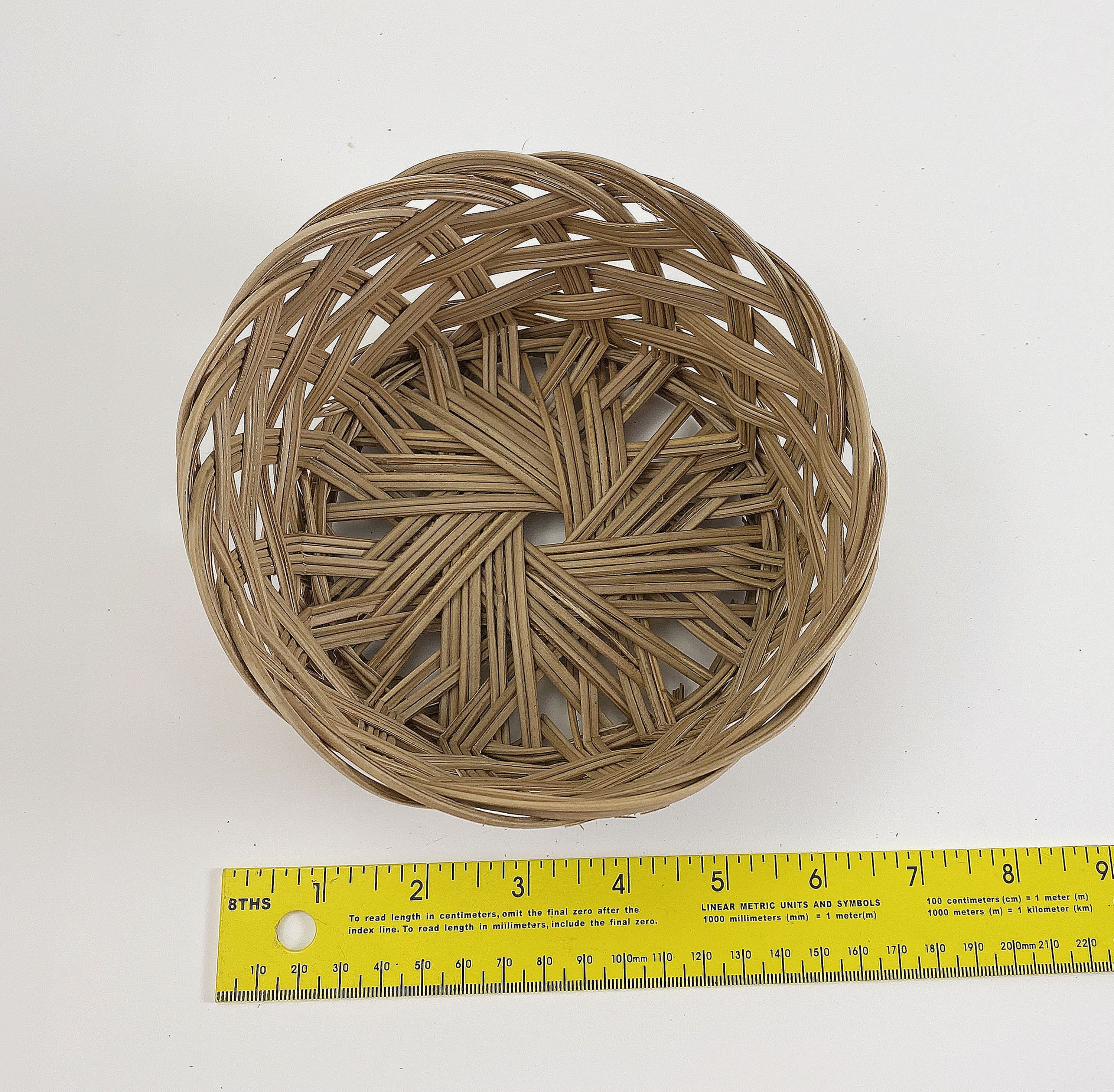 Handwoven Round Coco Midrib Basket – Philippine Bread Floral Table ...