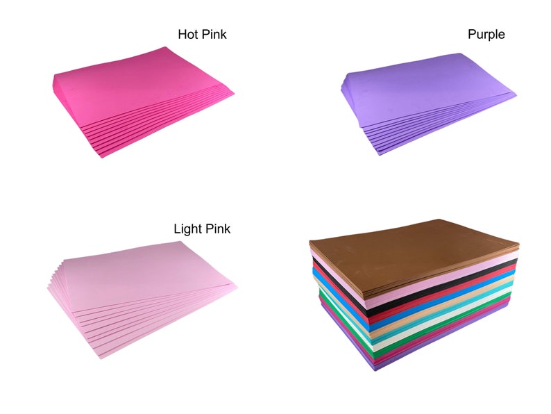 Craft Foam Sheets: 10-piece Extra Large EVA Foamie (13" X 18") - Etsy