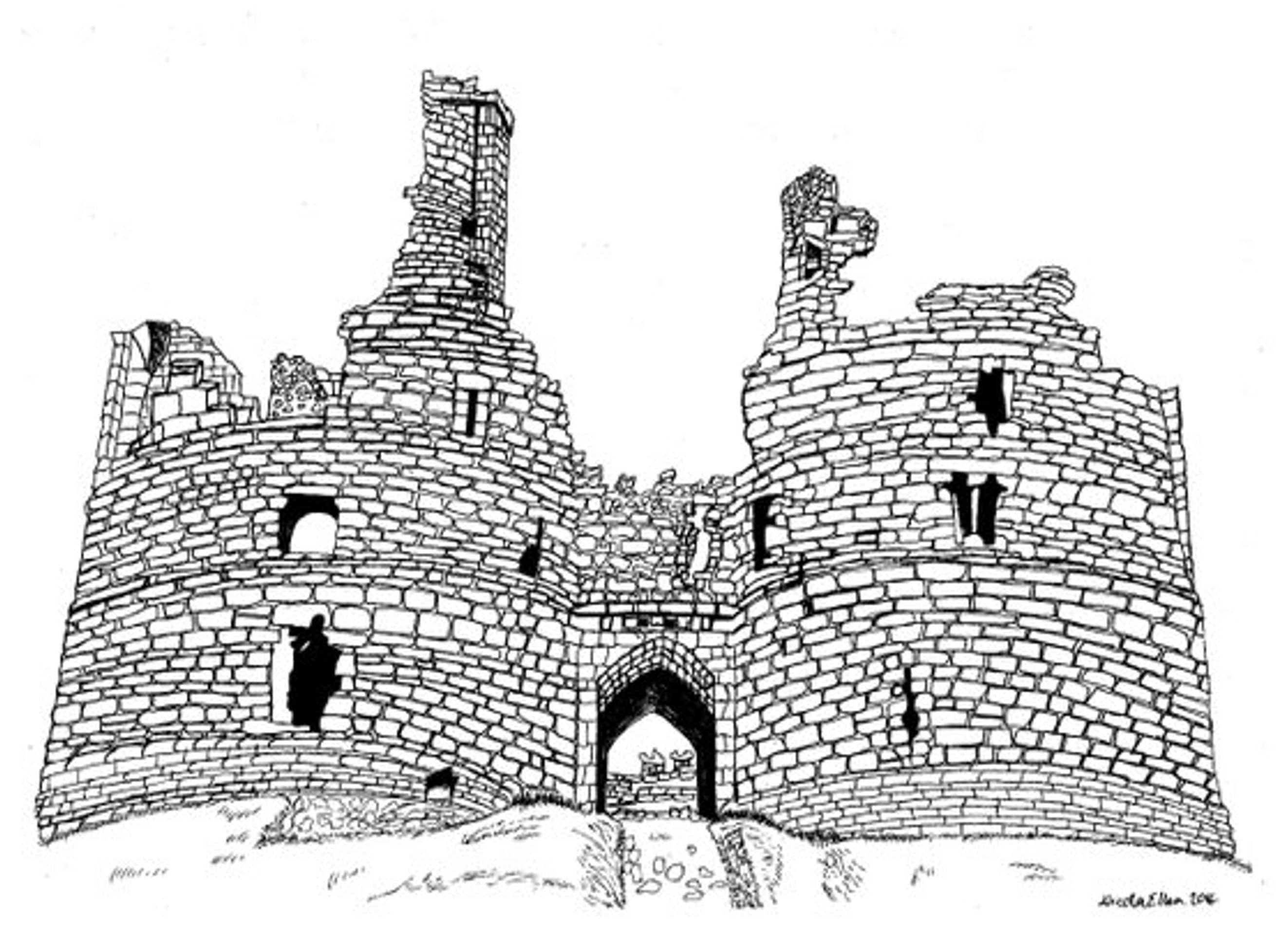 Dunstanburgh Castle Print - Printable Northumberland Art ...