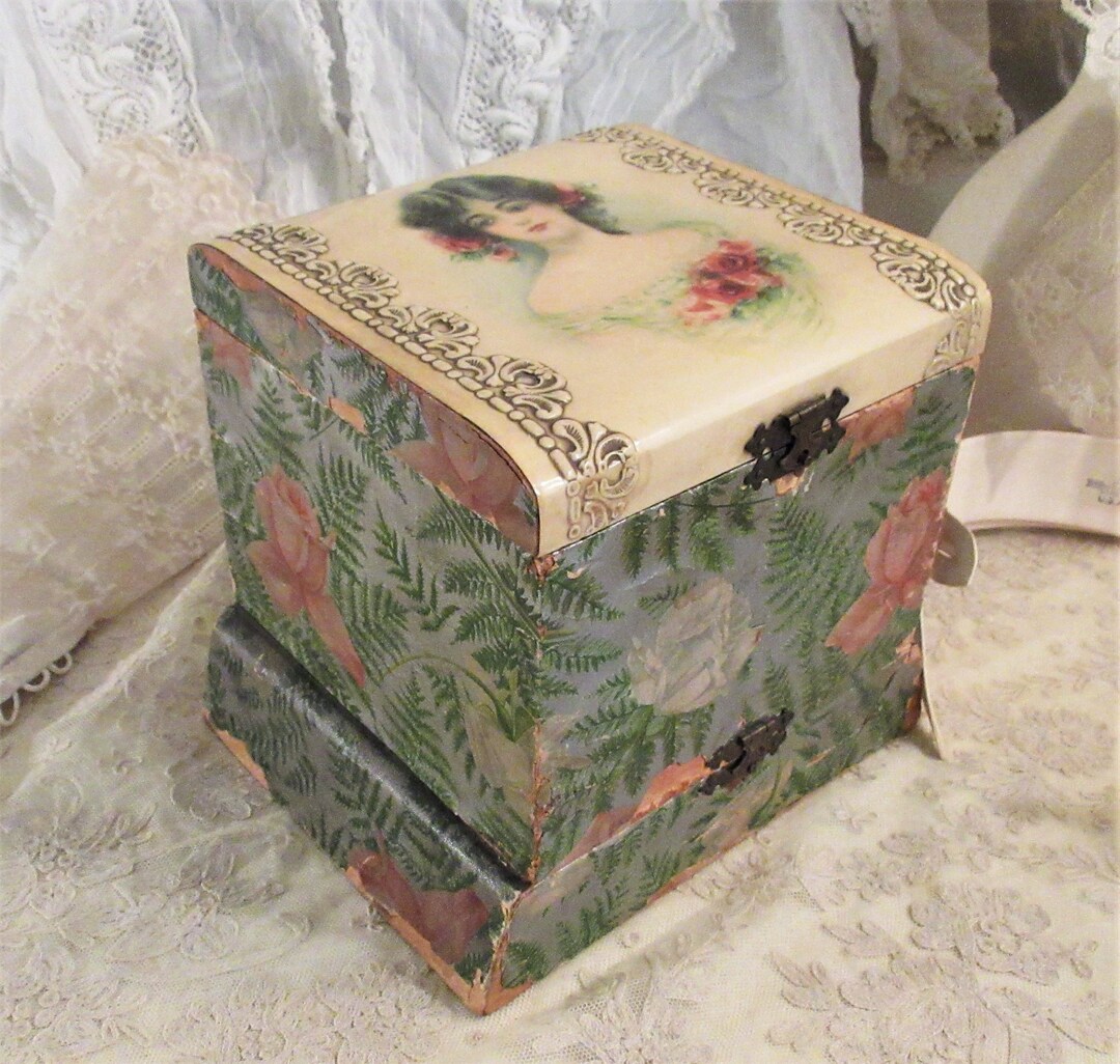 Collar Box, C1900 Victorian Collar Box - Etsy