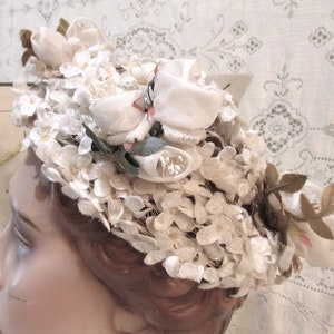 Vintage Floral Hat, C1950s - Etsy