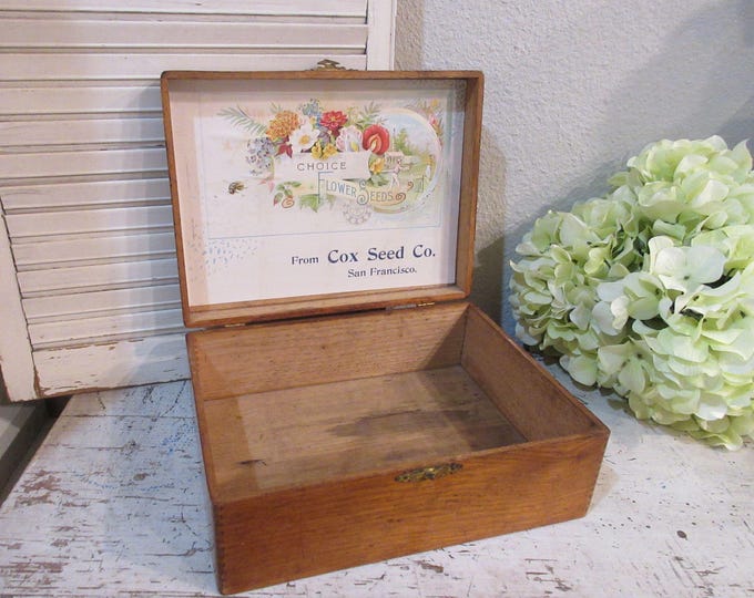 Antique Store Display Seed Box, C1910 - Etsy