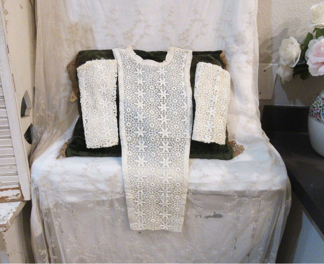 Antique Lace Dickie and Sleeves, C1910 - Etsy