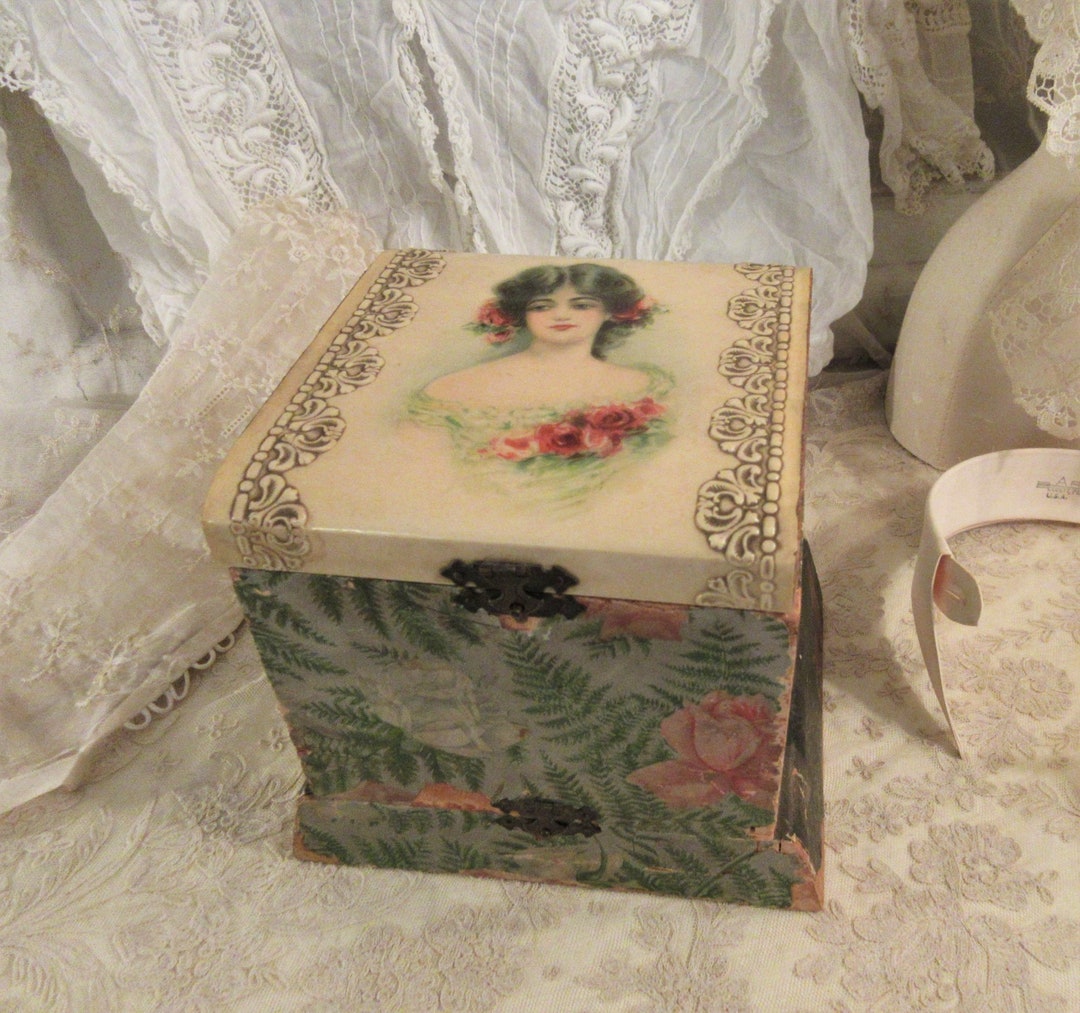 Collar Box, C1900 Victorian Collar Box - Etsy