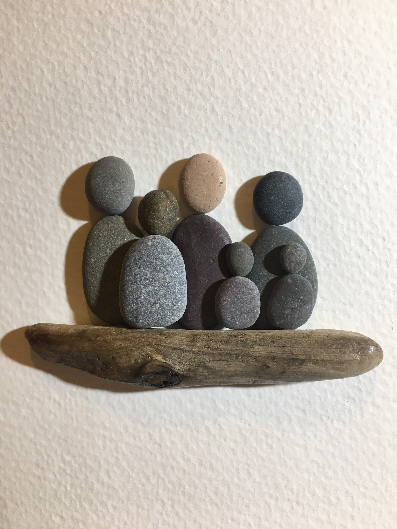 Family Pebble Art. Family Pebble Picture. Family Group. Family - Etsy