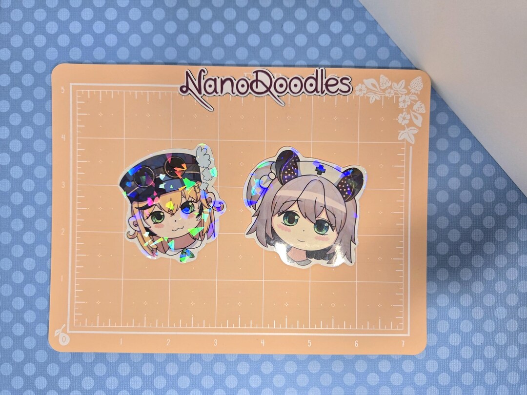 Indie Vtuber Holographic Chibi Stickers - Etsy