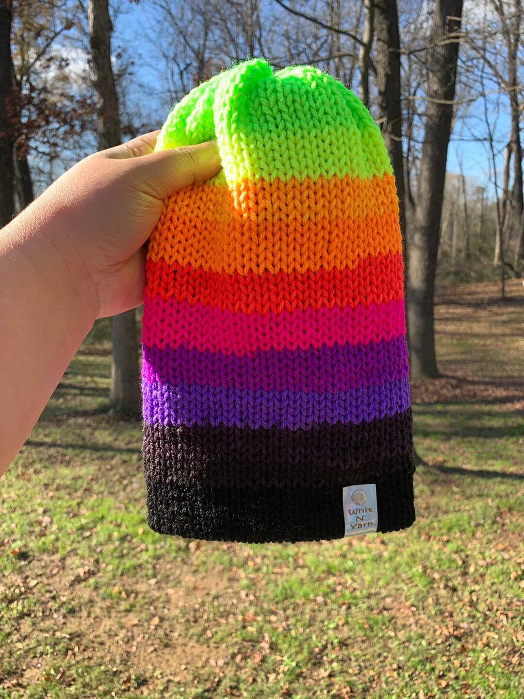 Evil Twin Beanie, Tiktok Beanie, Rainbow Beanie, Neon Beanie, No Pom ...