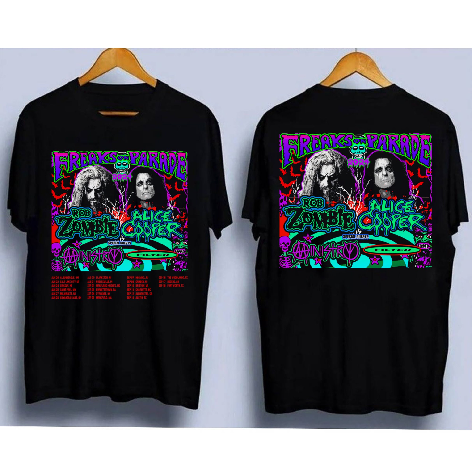 Rob Zombie and Alice Coopers 2024 Tour Png, Rob Zombie and Alice Cooper ...