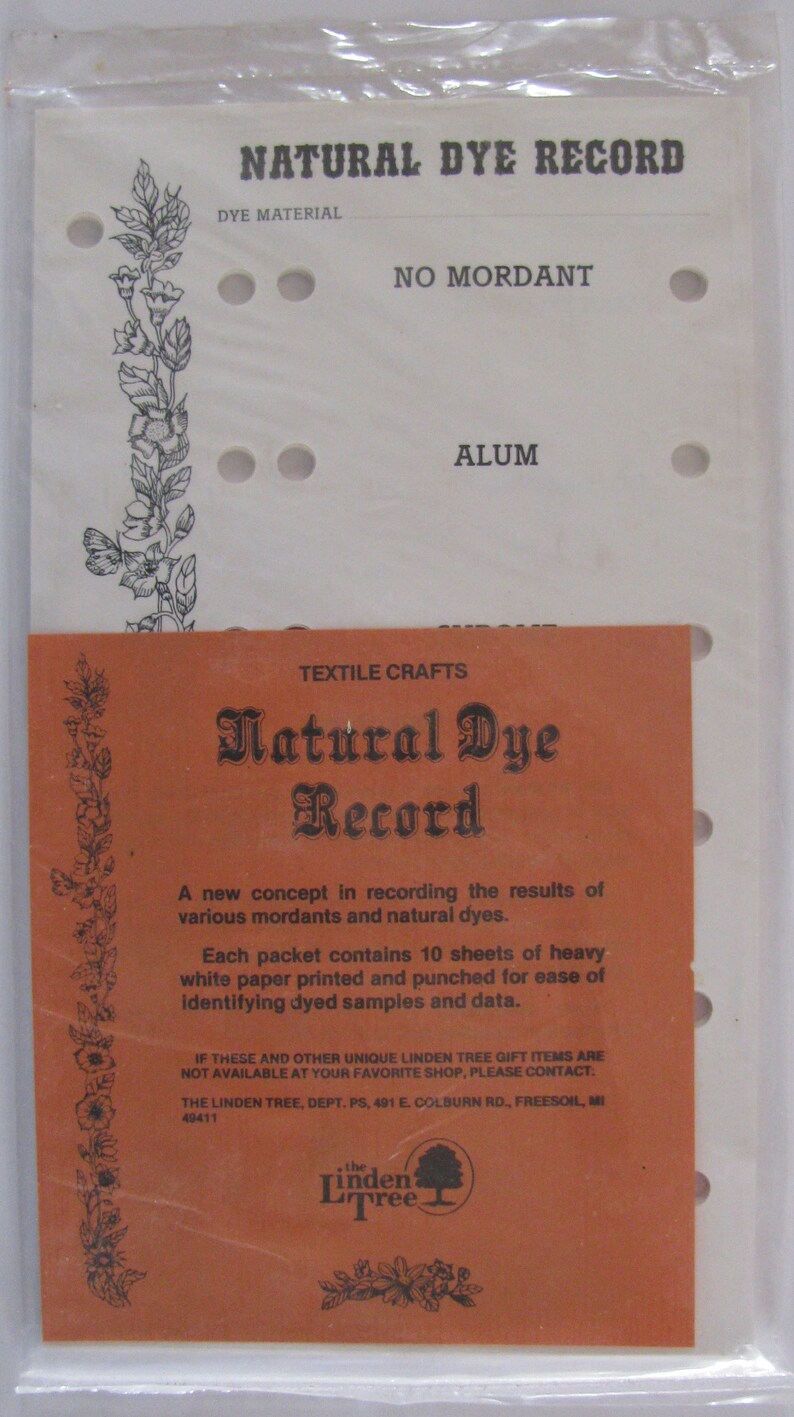 Natural Dye Record Yarn Wool Fiber Dyeing Shade Cards | Etsy