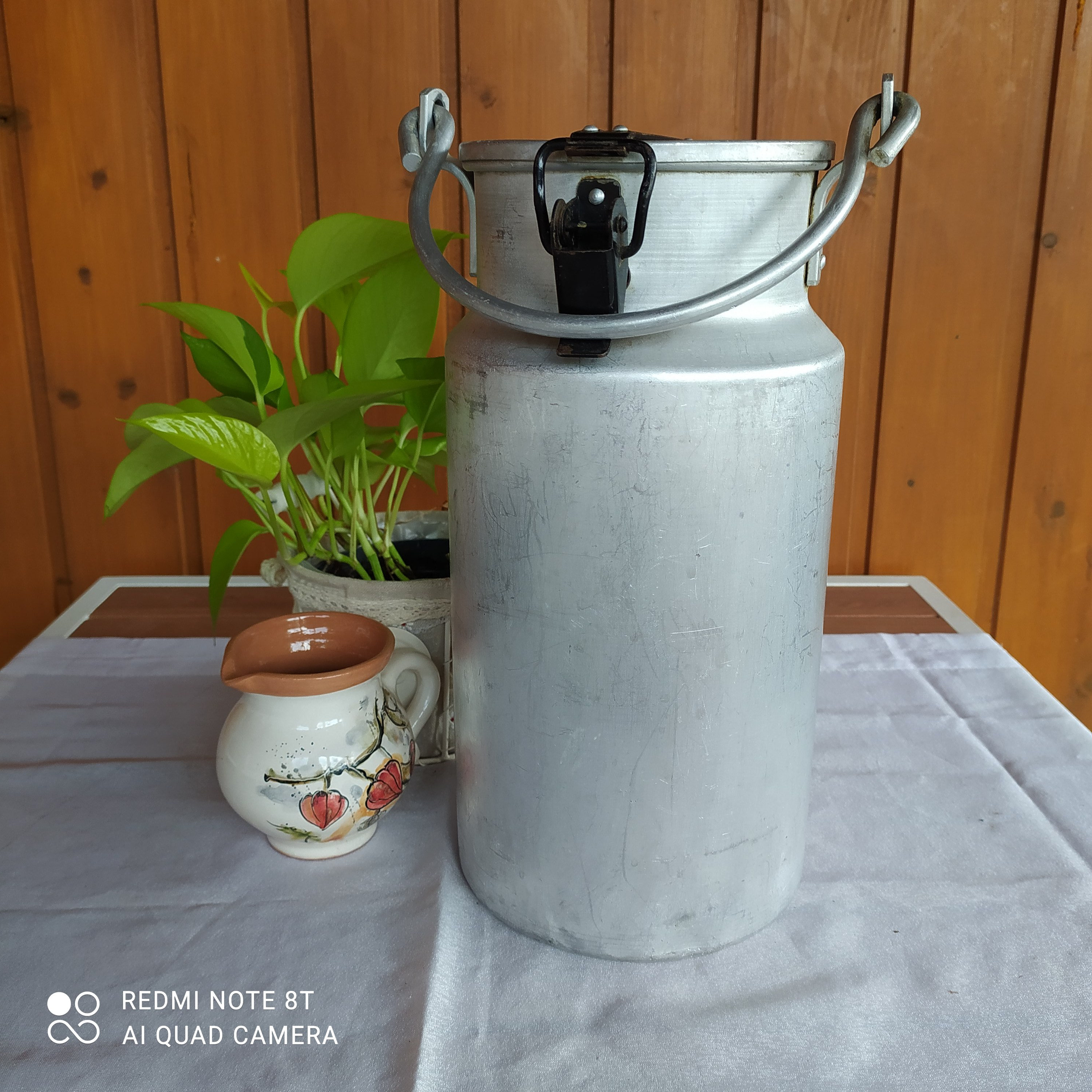 5 Liter- Antique Aluminum Milk Churns - Large Aluminum Milk Cans ...