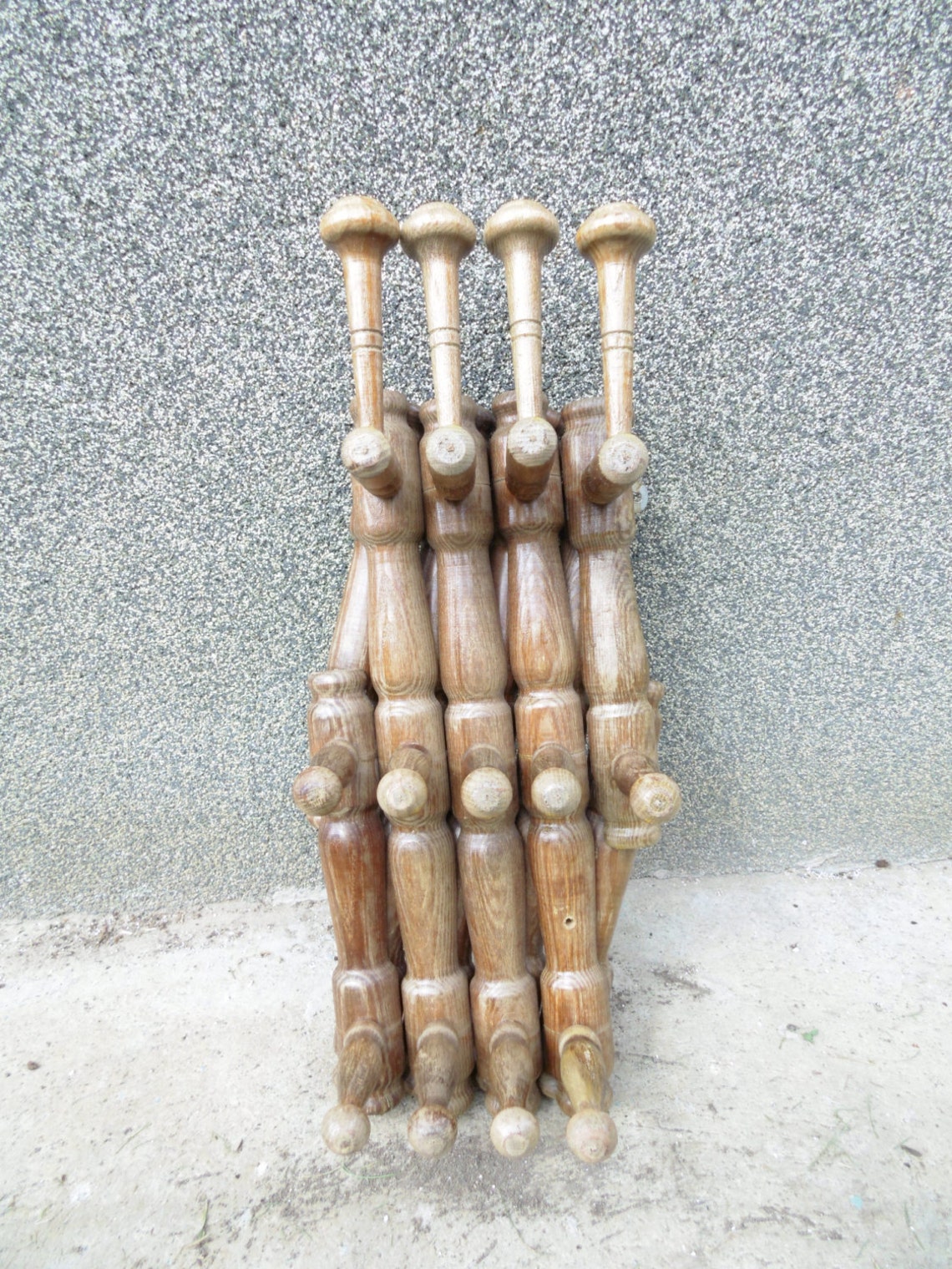 Brown Vintage Wood Hat Rack Large Folding Wooden Coat Rack - Etsy Sweden