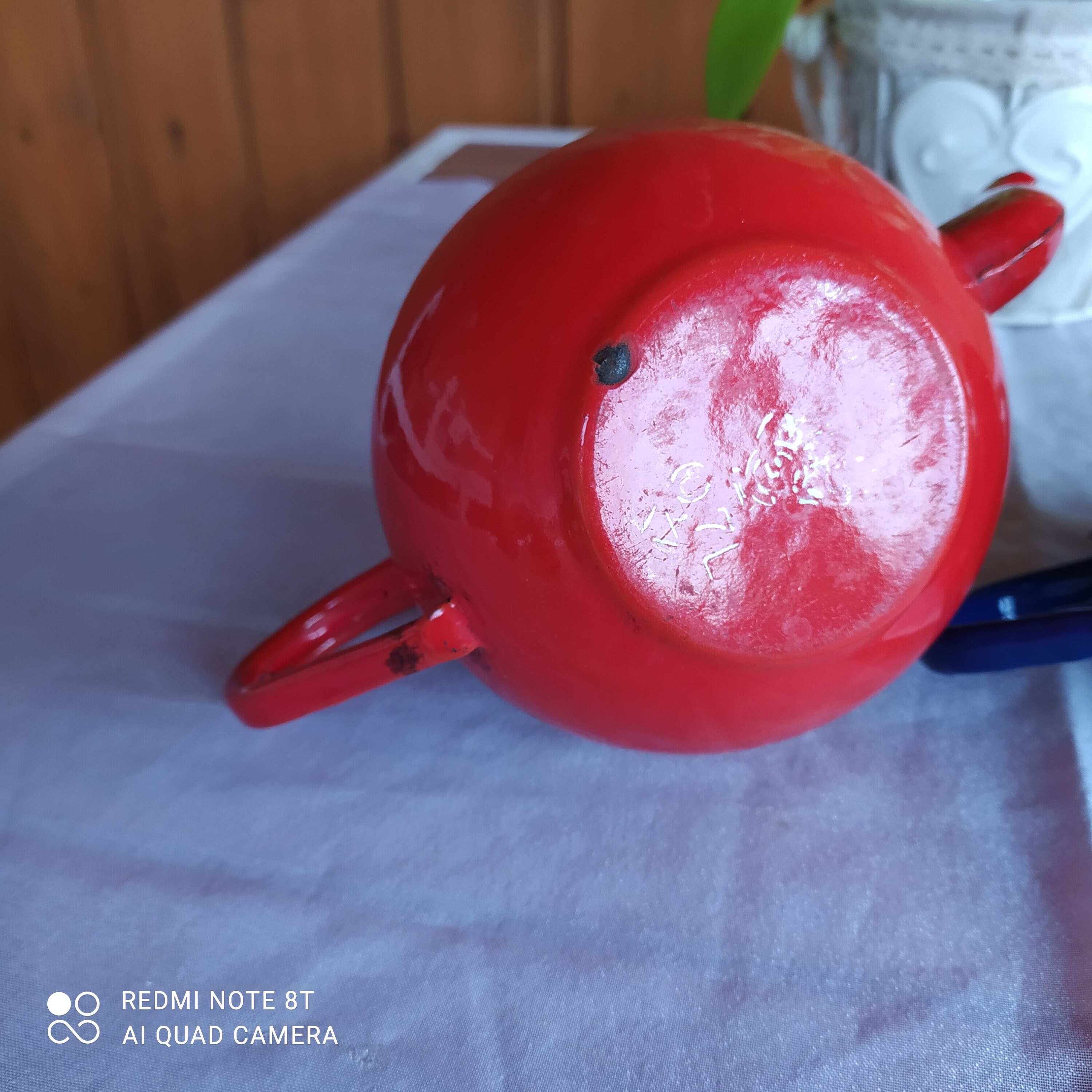 Vintage Small Red Kettle Old Red Teapot Vintage Enamelware - Etsy