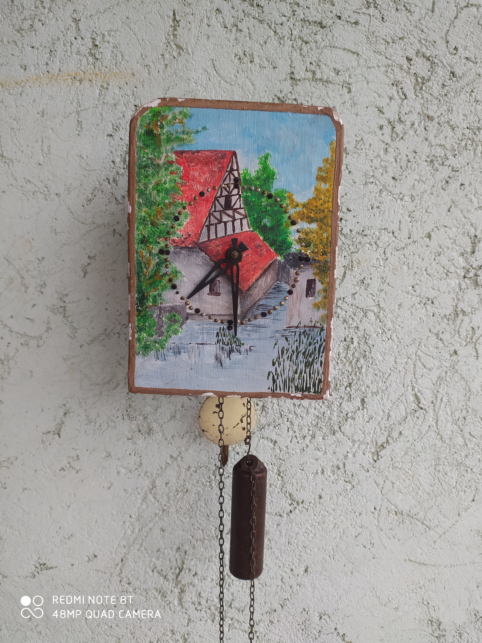 A Hand-painted Soviet-era Wall Clock From the 70s That Gives a Vintage ...