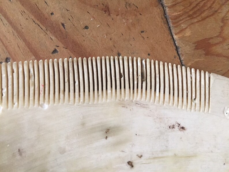 60s Vintage Ox Horn Pig Shape Hair Comb Accessory Mexican Wild Boar - Etsy