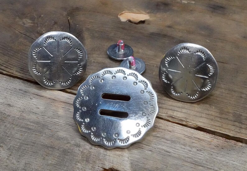 Tombstone "johnny Ringo" Western Concho Set for Leatherwork - Etsy