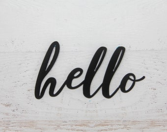 Hello sign | Etsy