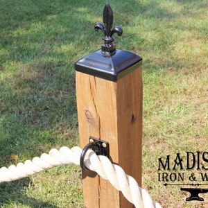 Heavy Duty Metal Nautical Rope Fence Rings, Nautical Rope Holder, Bolt ...