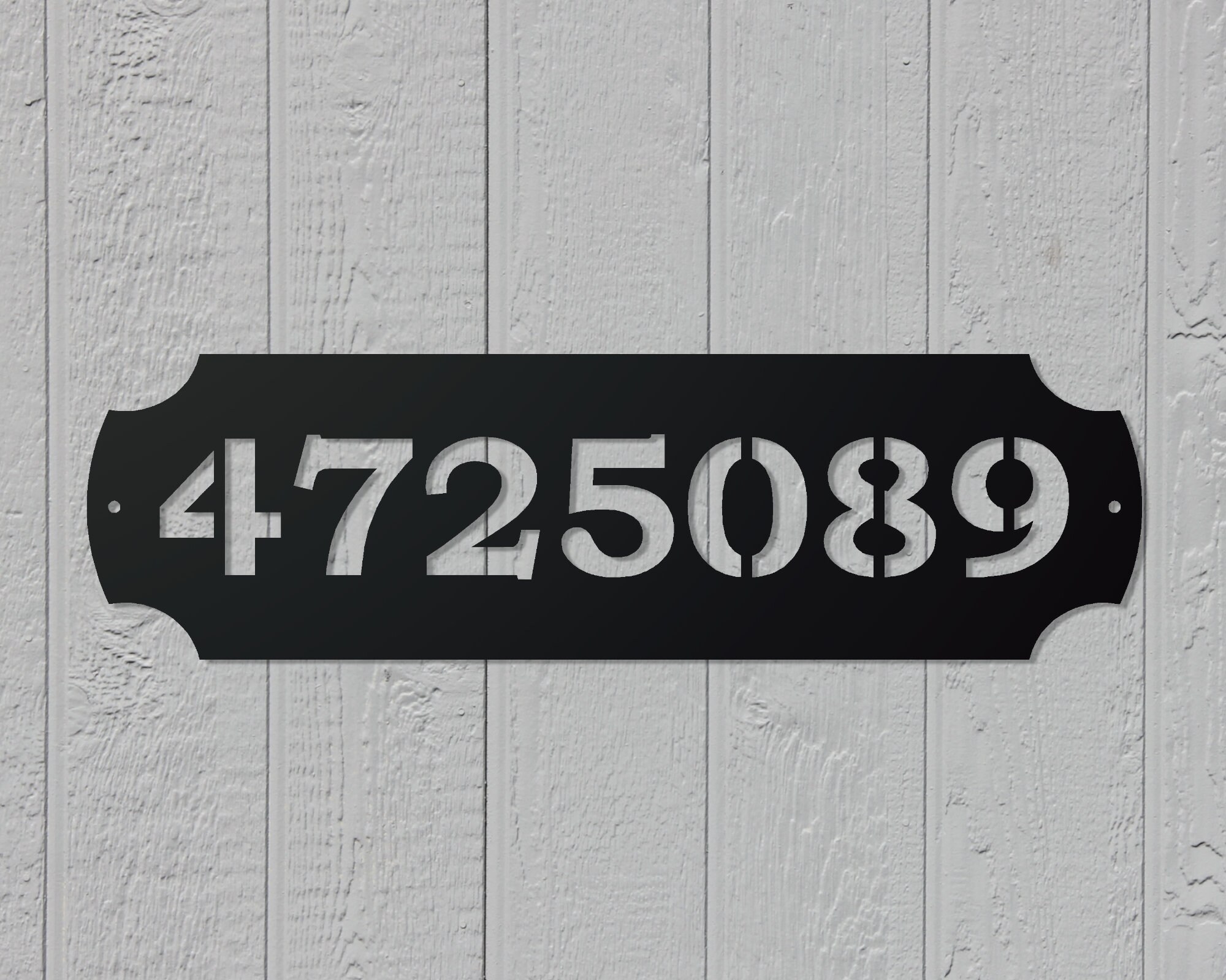 House Number Sign Colonial Style House Number Plaque Metal | Etsy