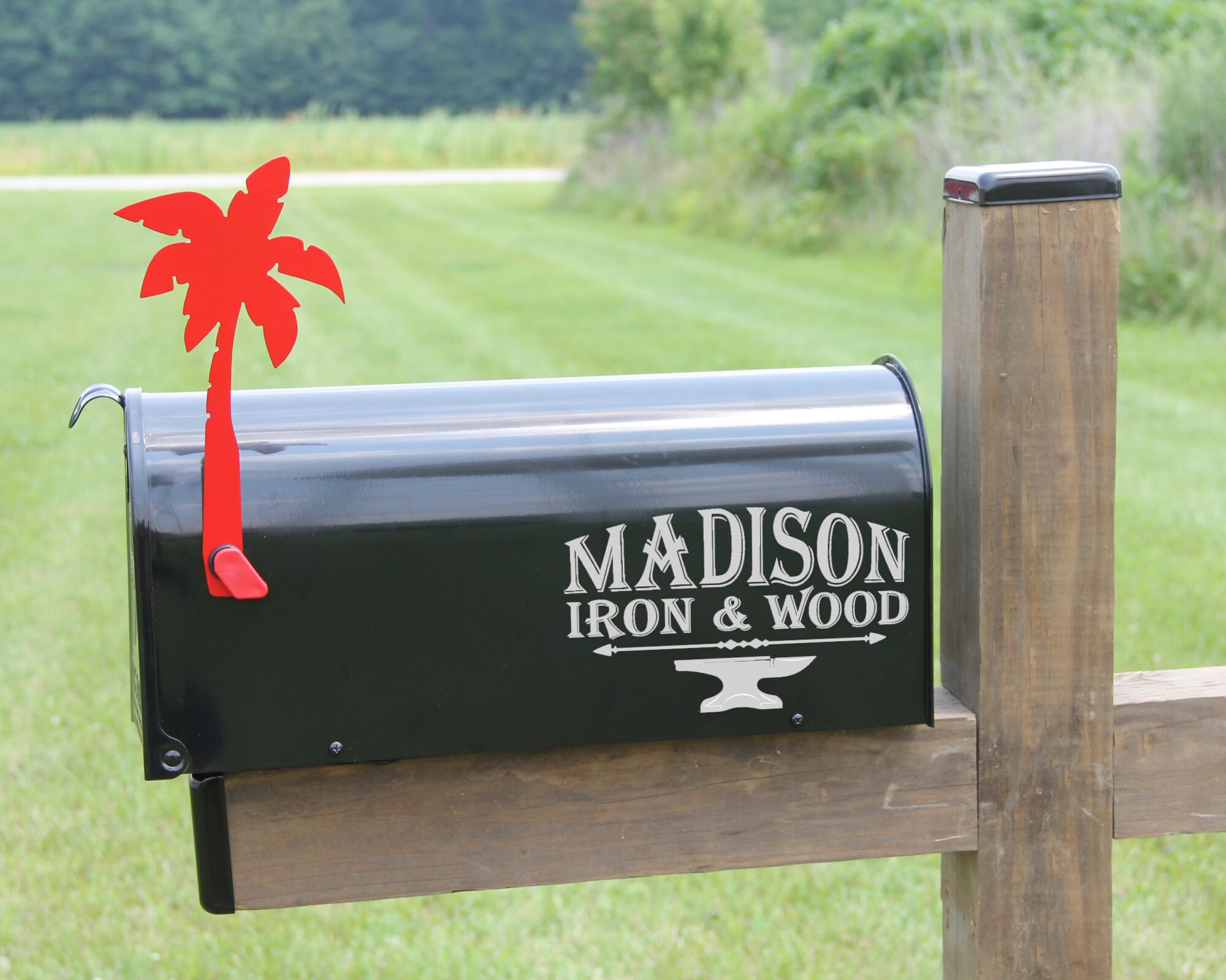 Palm Tree Mailbox Flag Decorative Mailbox Flag Metal Palm - Etsy UK