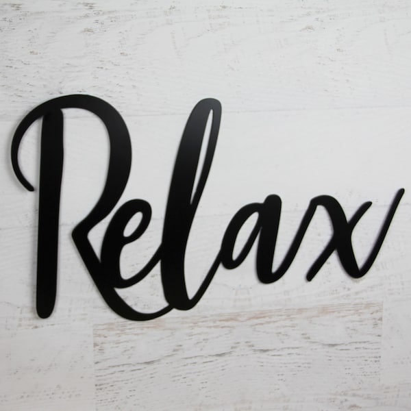 Relax Sign - Etsy