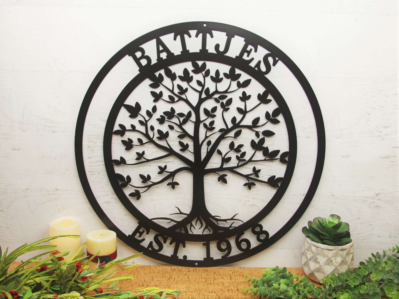 Tree of Life Metal Wall Decor Family Tree of Life Sign | Etsy