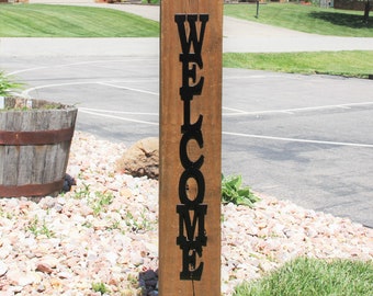 Vertical Welcome Sign - Etsy