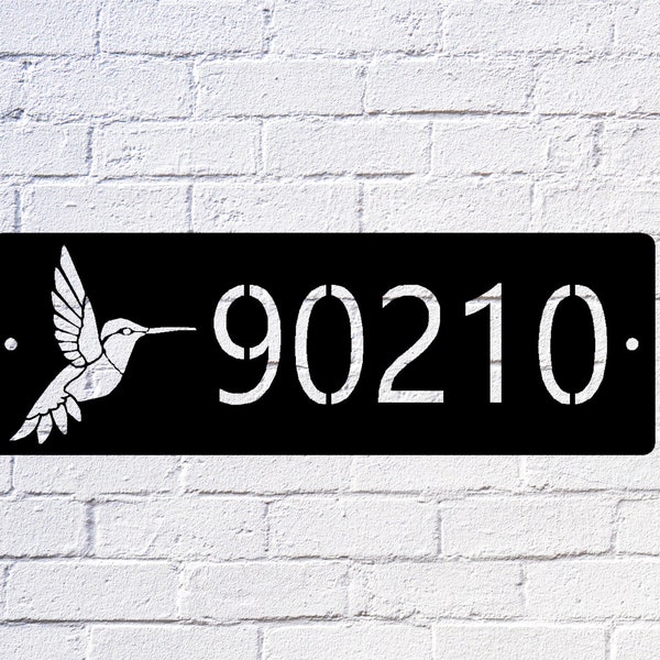 Humming Bird Address Sign - Etsy