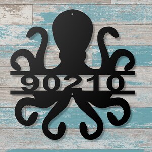 Octopus Custom Sign Octopus Beach Decor Octopus Front Porch - Etsy