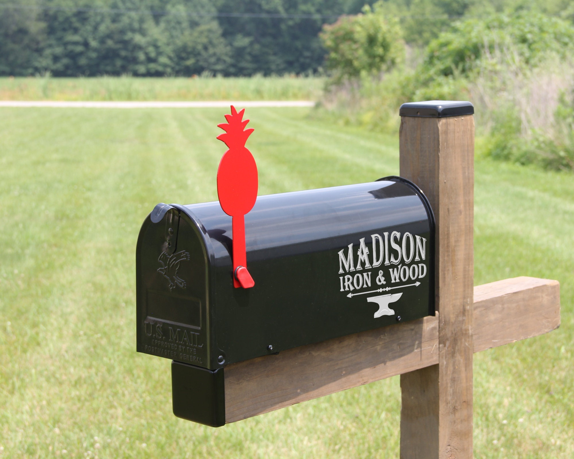 Pineapple Mailbox Flag Decorative Mailbox Flag Metal | Etsy