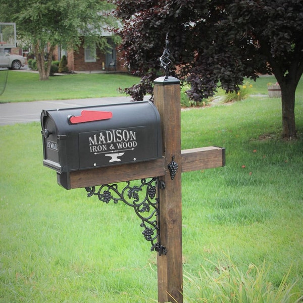 Iron Mailbox - Etsy