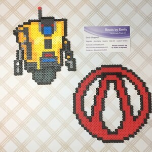 Borderlands Logo / Claptrap Decoration Nerdy Pixel Art Home - Etsy
