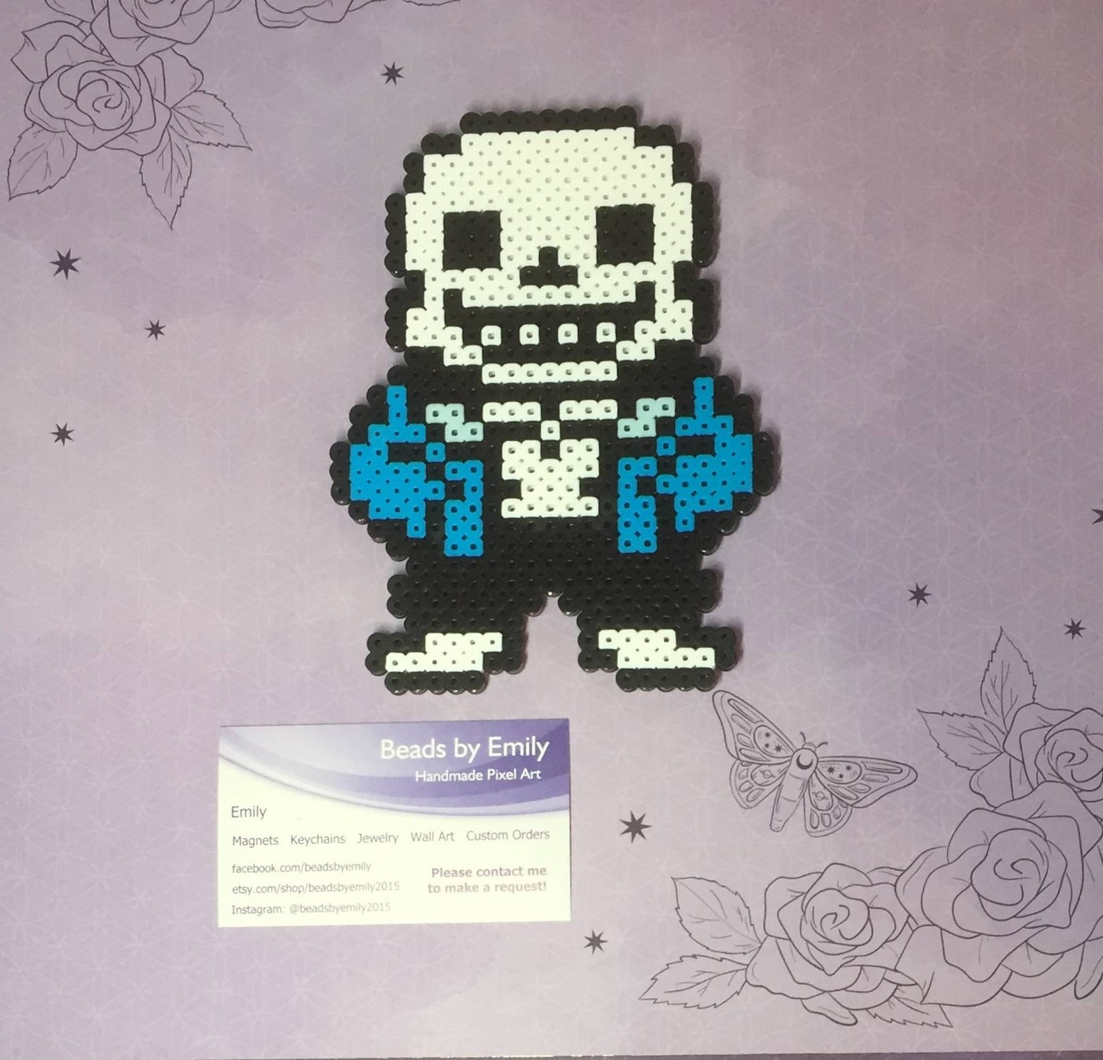 Sans Fridge Magnet Undertale Pixel Art Fan Art Papyrus - Etsy