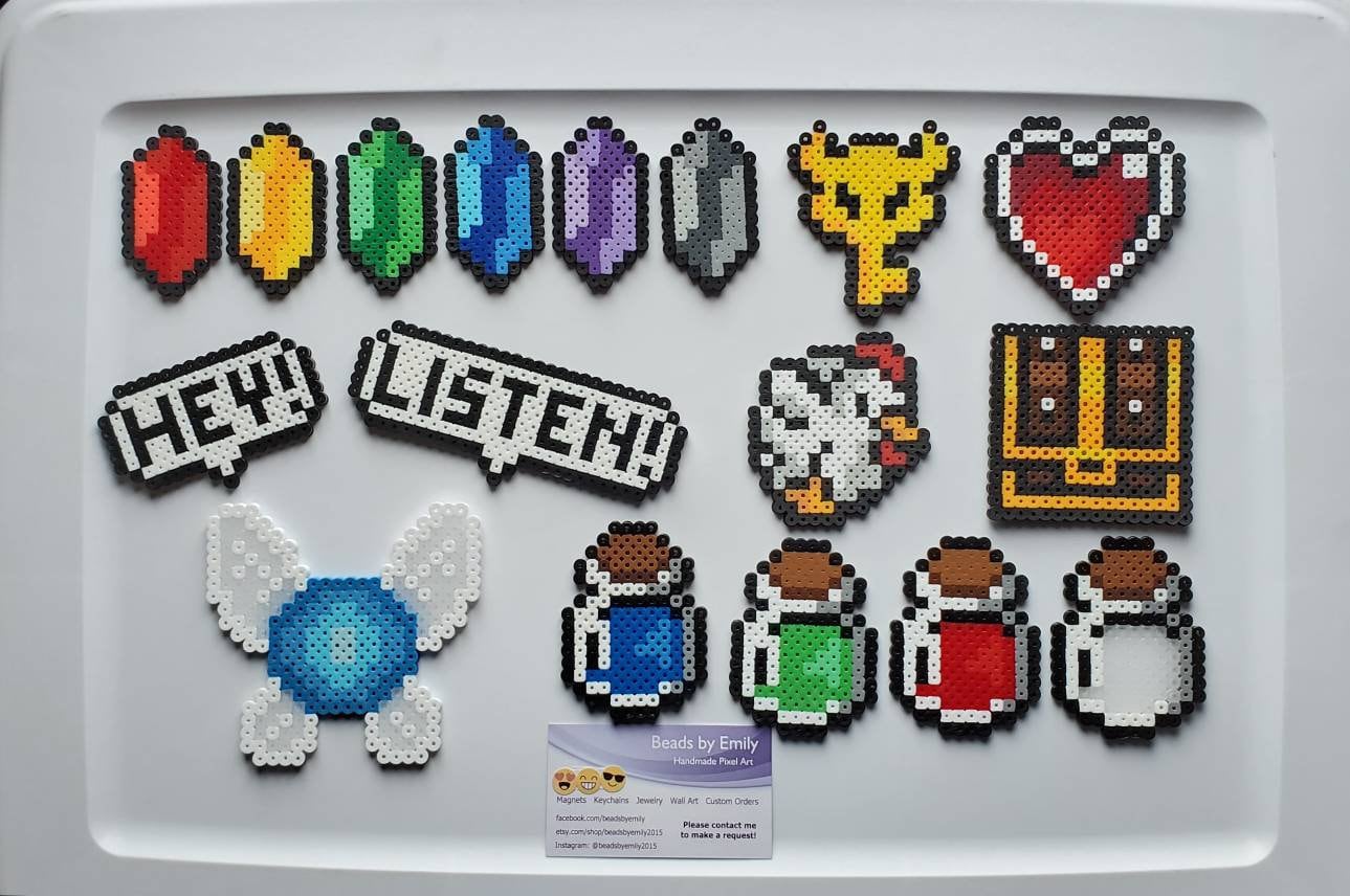 Zelda Fridge Magnets/ornaments - Rupees Potions Cucco Navi Hey Listen ...