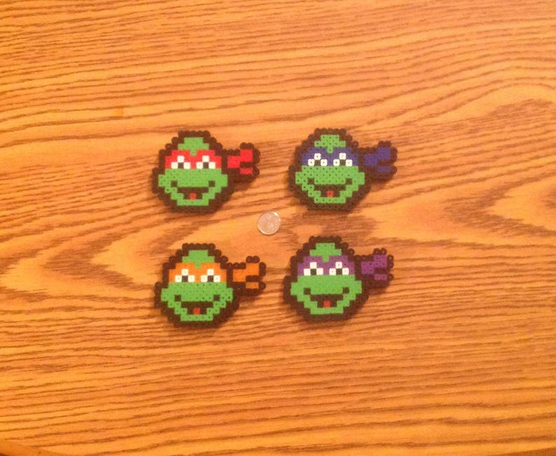Set of 4 TMNT Magnets/ornaments Teenage Mutant Ninja Turtles - Etsy