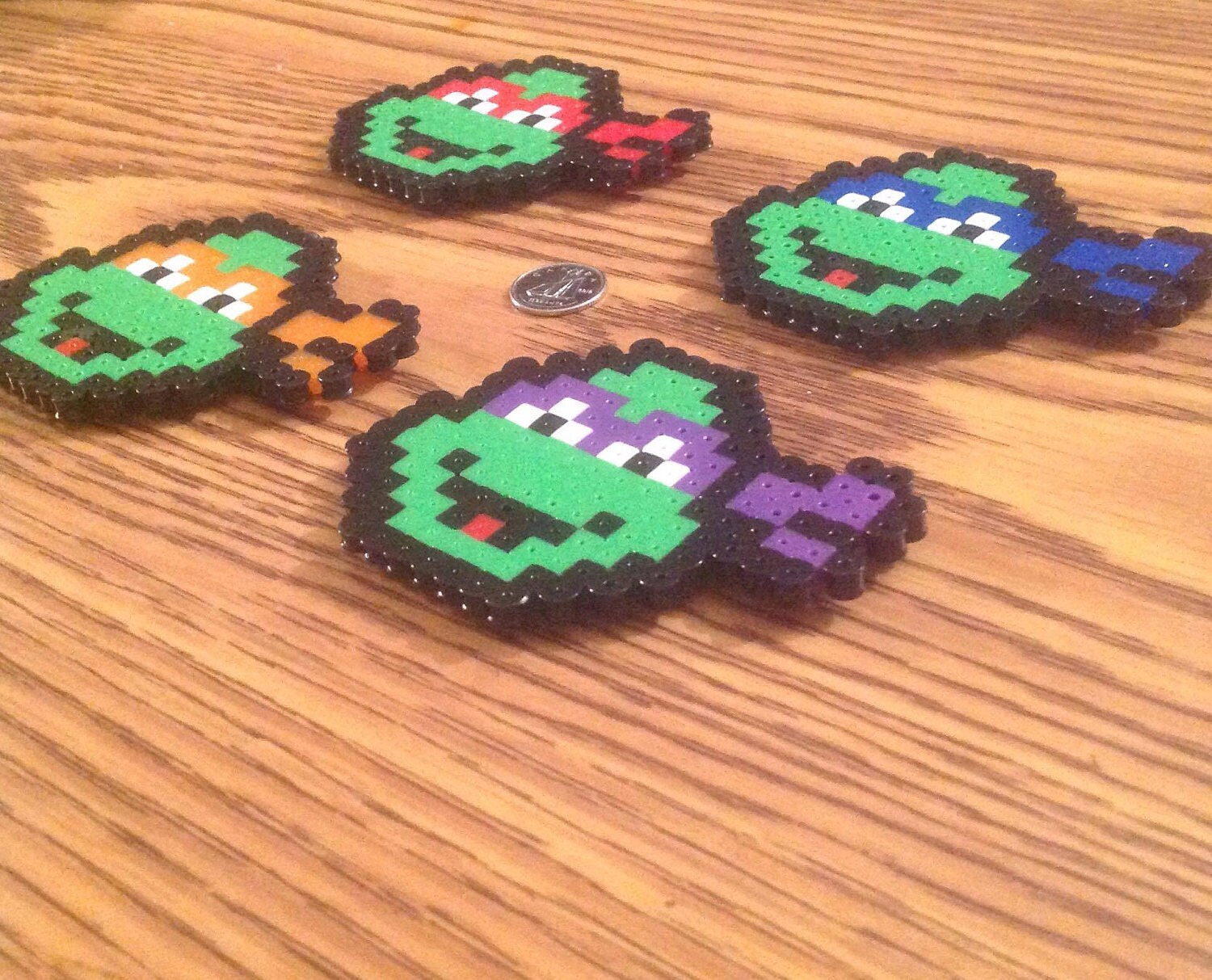 Set of 4 TMNT Magnets/Ornaments Teenage Mutant Ninja Turtles | Etsy