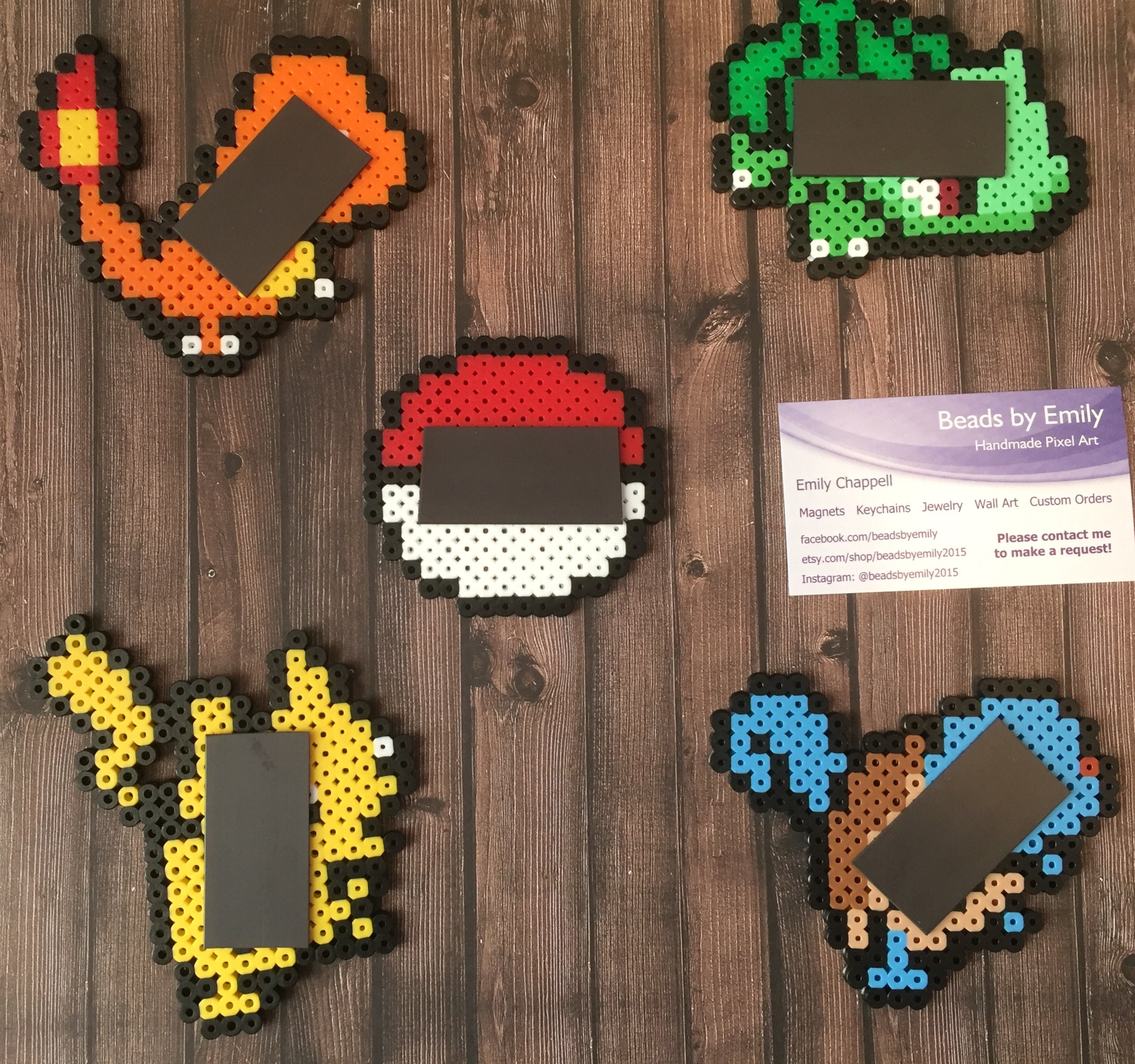 Handmade Pokemon Fridge Magnet – Geeky Gamer Ornament - Etsy